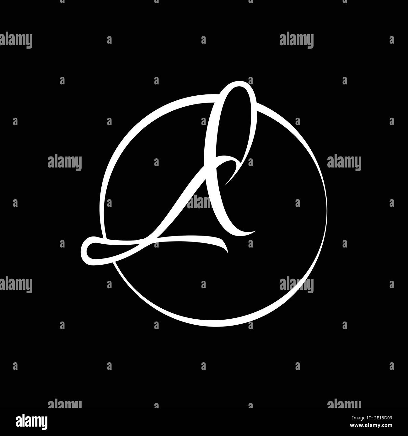 Letter ll logo Black and White Stock Photos & Images - Alamy