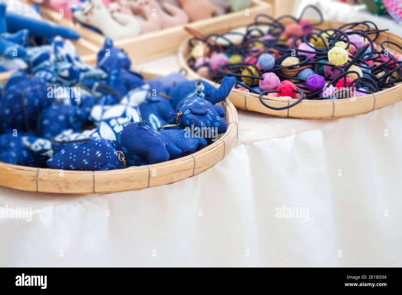 Street market items for sale, stock photo Stock Photo - Alamy