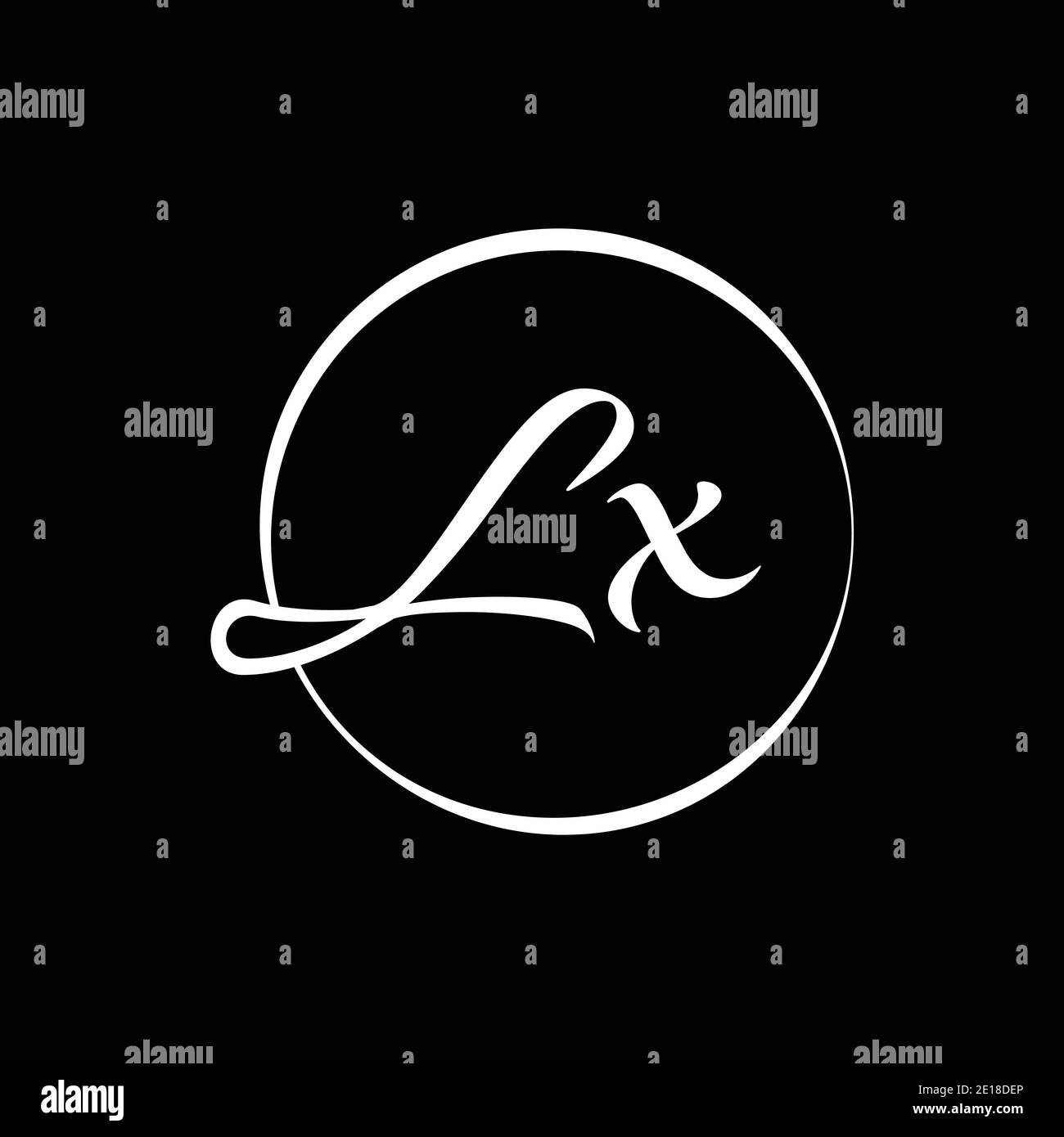 Lx letter logo hi-res stock photography and images - Alamy