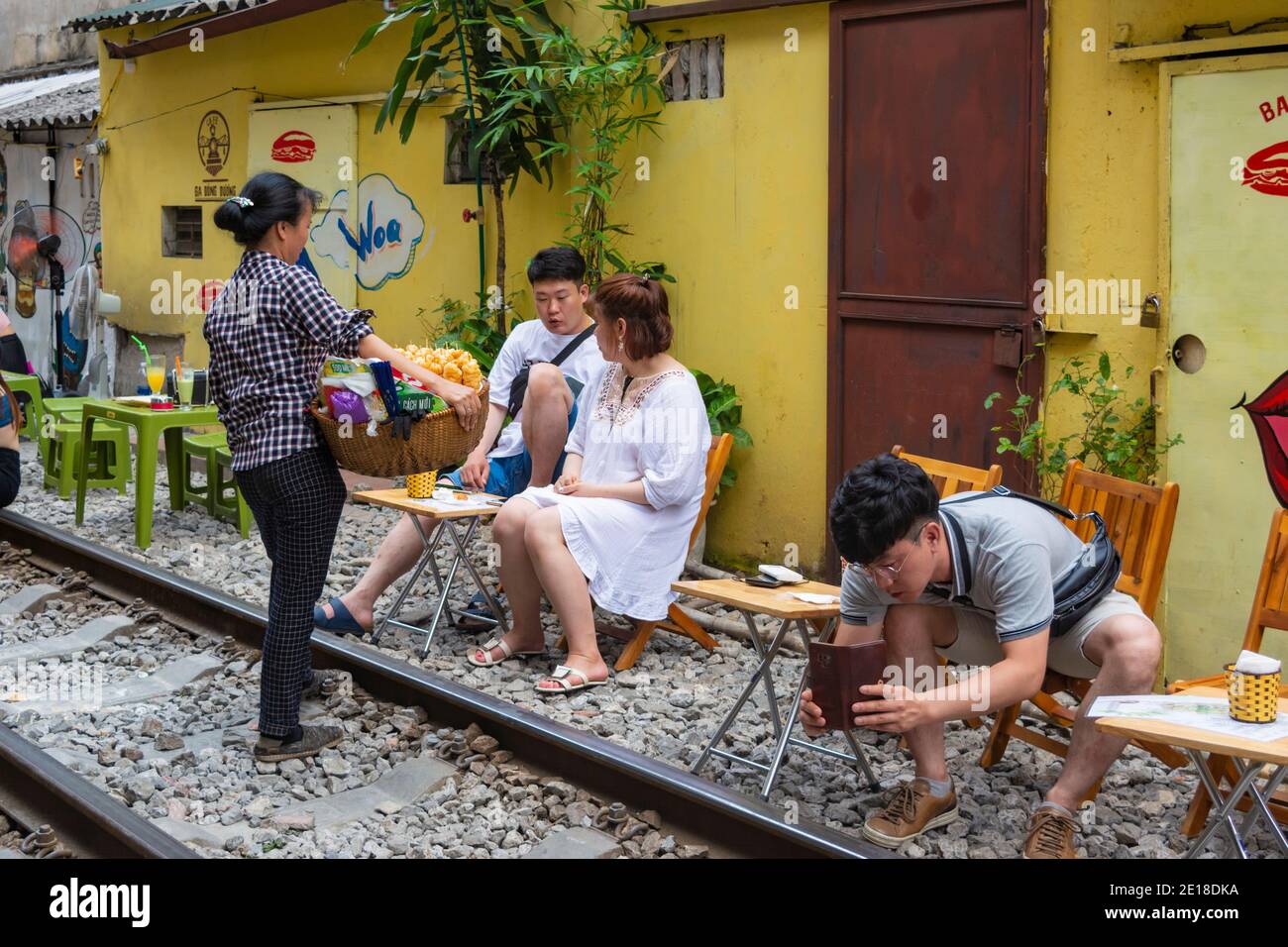 Hanoi, Vietnam - 23rd June 2019: "Hanoi Street Train" is a place in ...