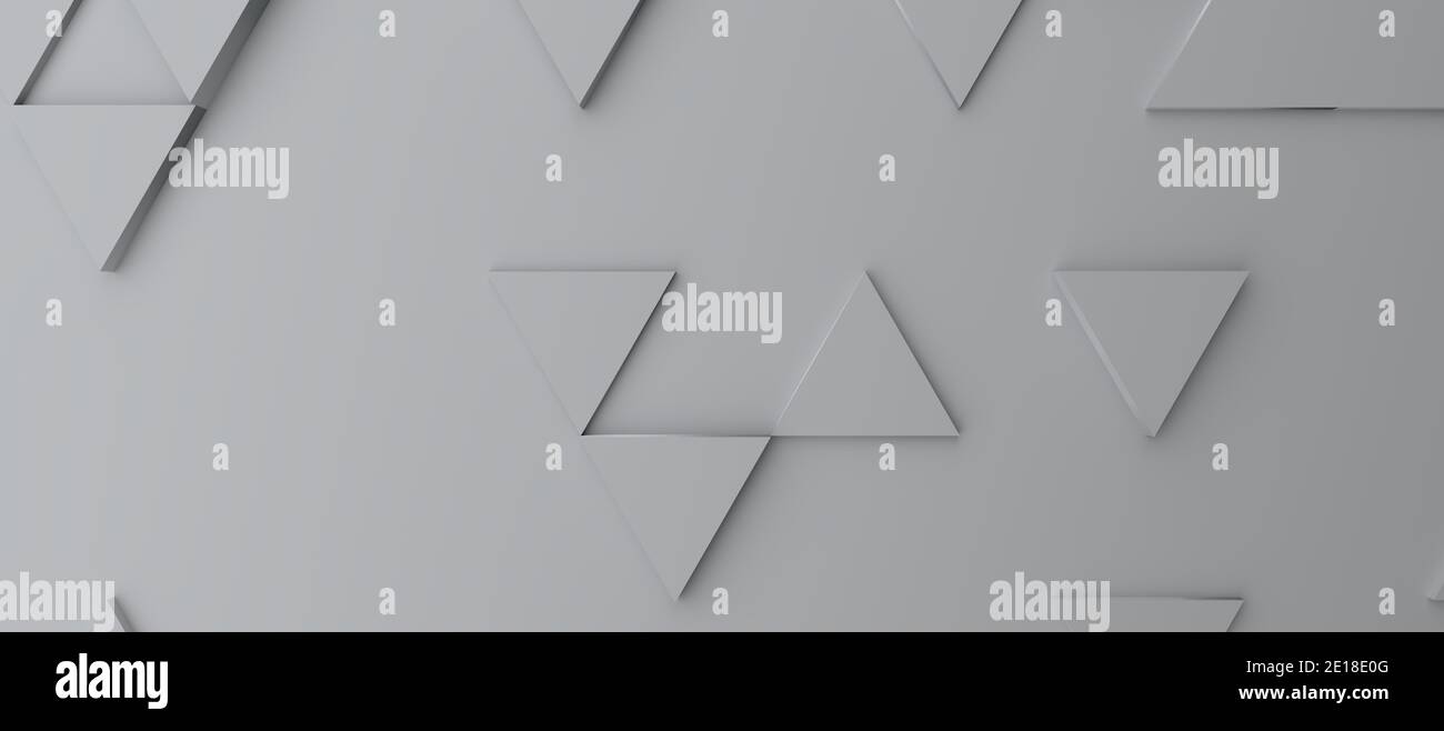 Abstract modern grey triangle background, 3d rendering, color of the ...