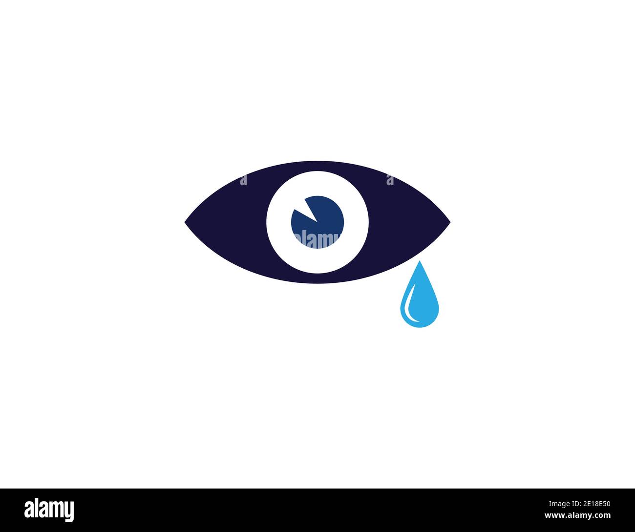 Tear, cry eye icon. Vector illustration, flat Stock Vector Image & Art ...
