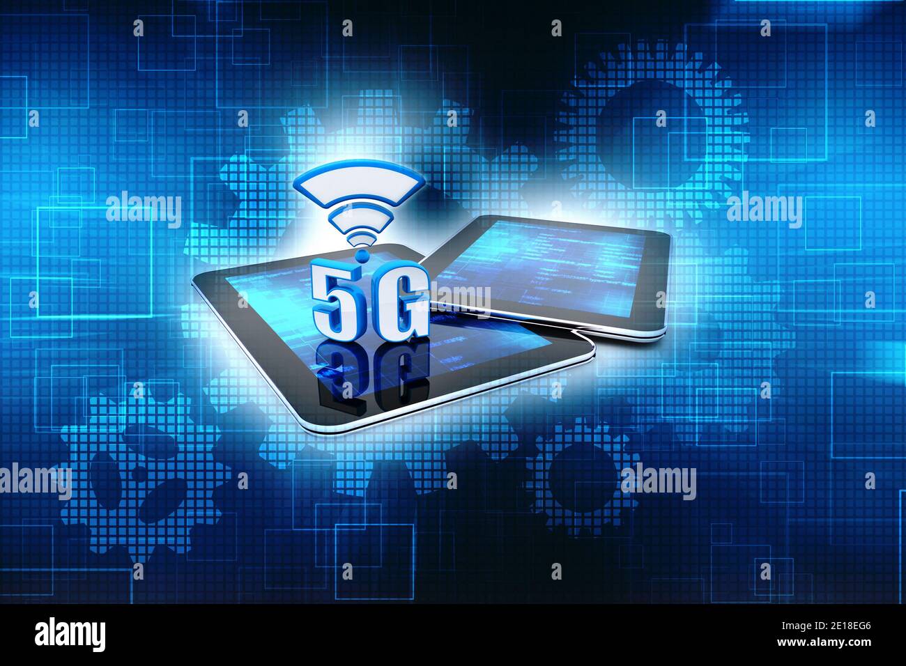 5G Network internet concept background, 5th generation of internet, 5G ...
