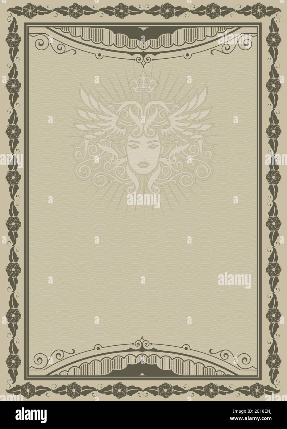 Diploma template certificate frame border hi-res stock photography and ...