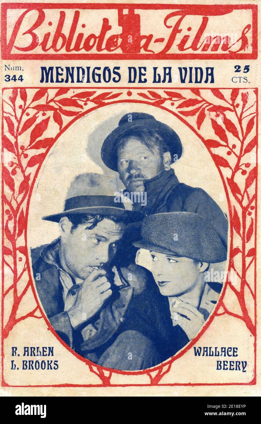 RICHARD ARLEN WALLACE BEERY and LOUISE BROOKS in BEGGARS OF LIFE 1928 ...
