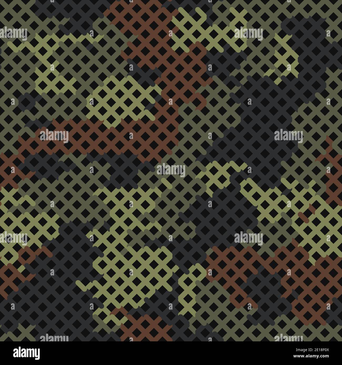 Seamless vector pattern for army fabric and design. Modern spotted ...