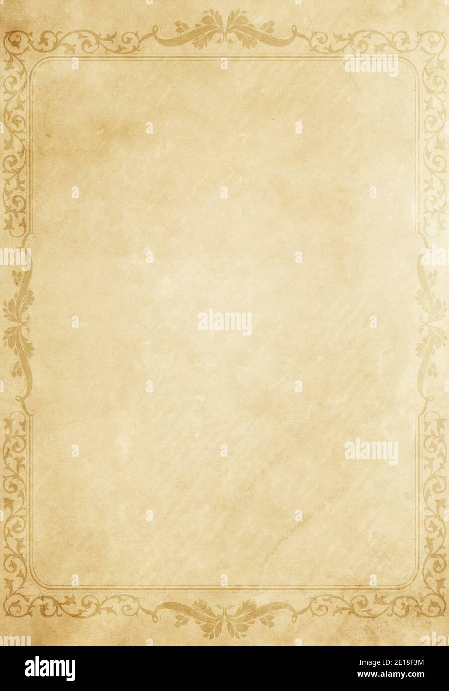 Vintage Paper With Border