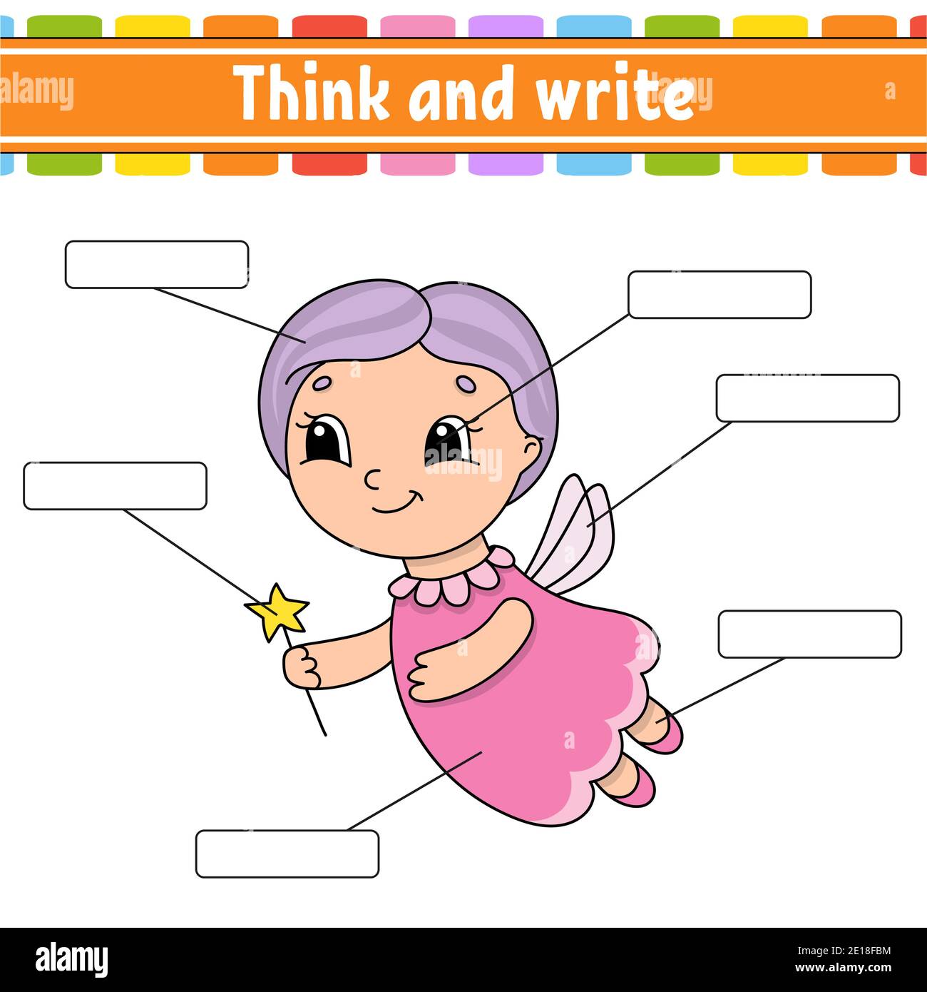 Tooth Fairy. Think and write. Body part. Learning words. Education ...