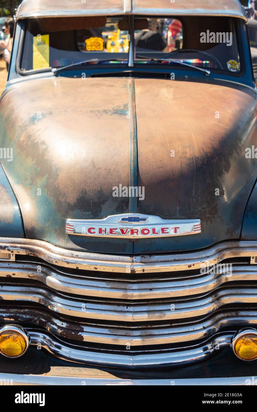 front end of 1940s Chevrolet truck at Stars & Stripes classic American ...