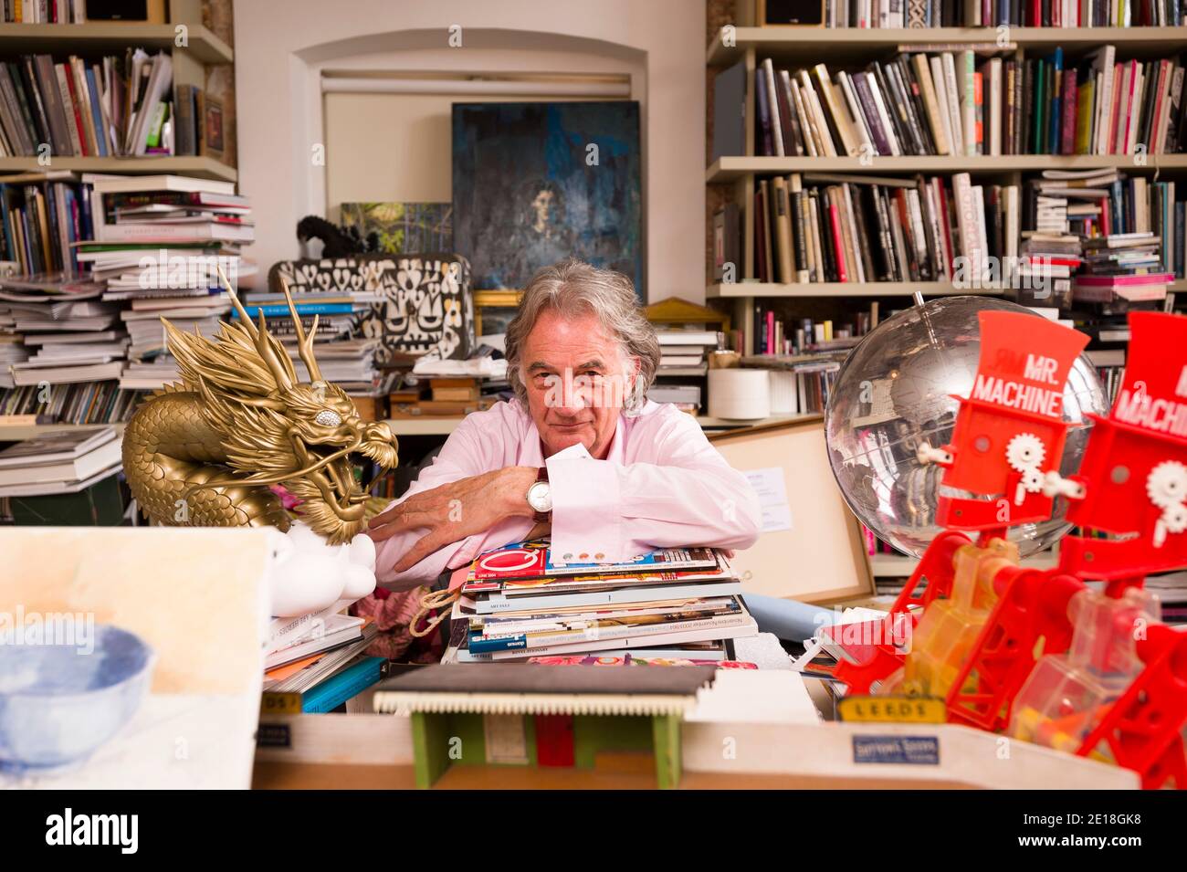 Sir Paul Smith fashion designer photographed in his office, Covent ...