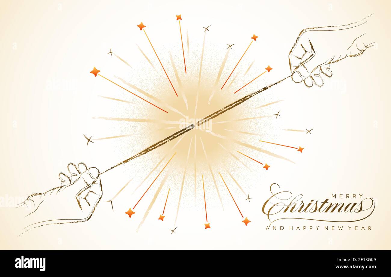 Happy New year background with fireworks and 2 hands, happy new years ...