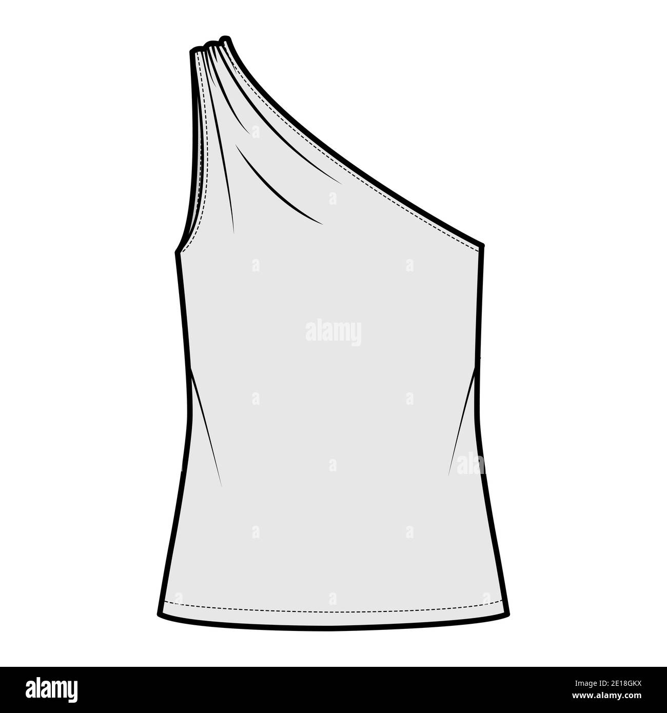 Grey tunic top Stock Vector Images - Alamy