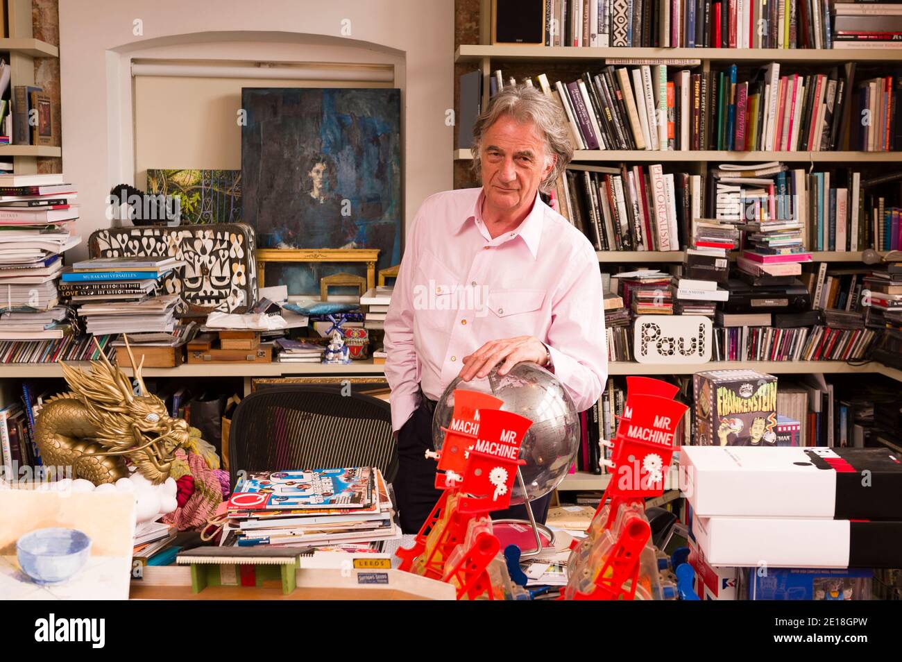 Sir Paul Smith fashion designer photographed in his office, Covent ...