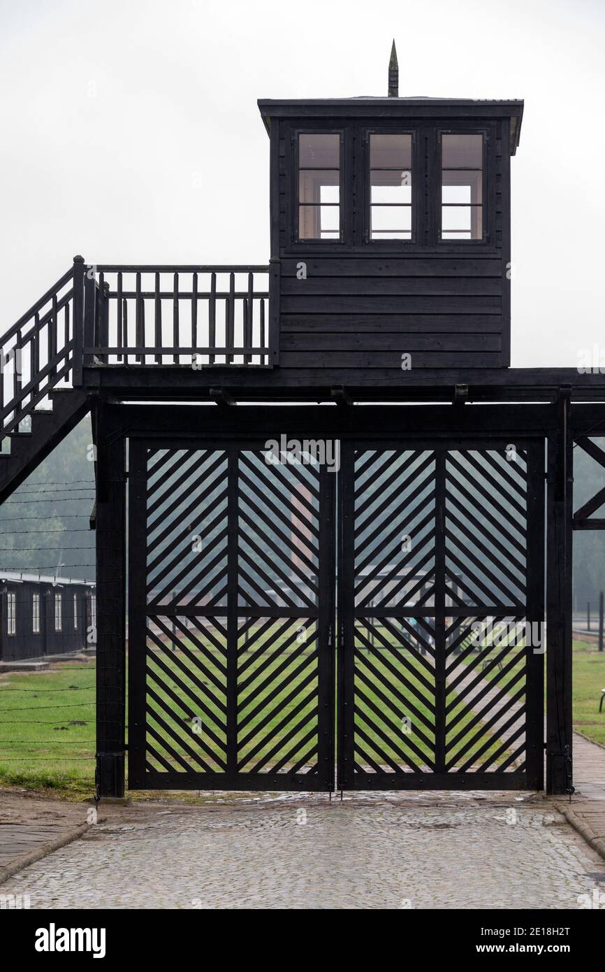 Sztutowo, Poland - Sept 5, 2020: The 'Death Gate' at the former Nazi ...