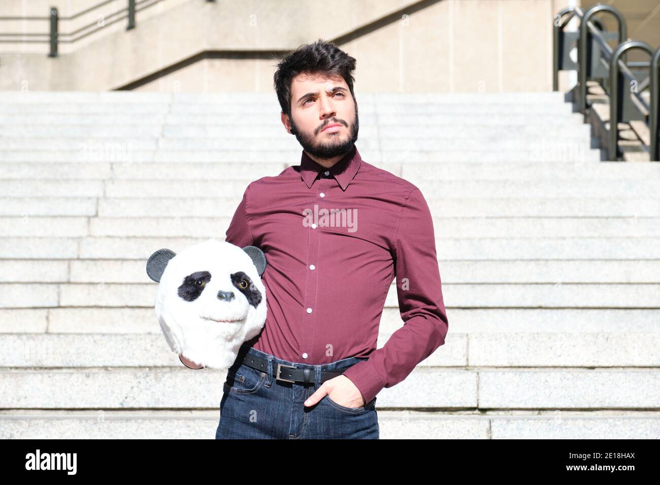 Panda suit hi-res stock photography and images - Alamy