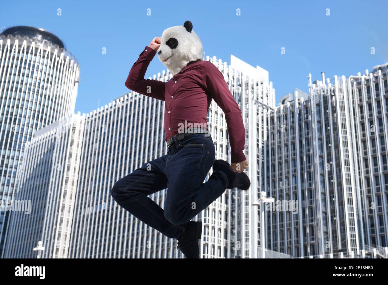 Person jump building hi-res stock photography and images - Alamy