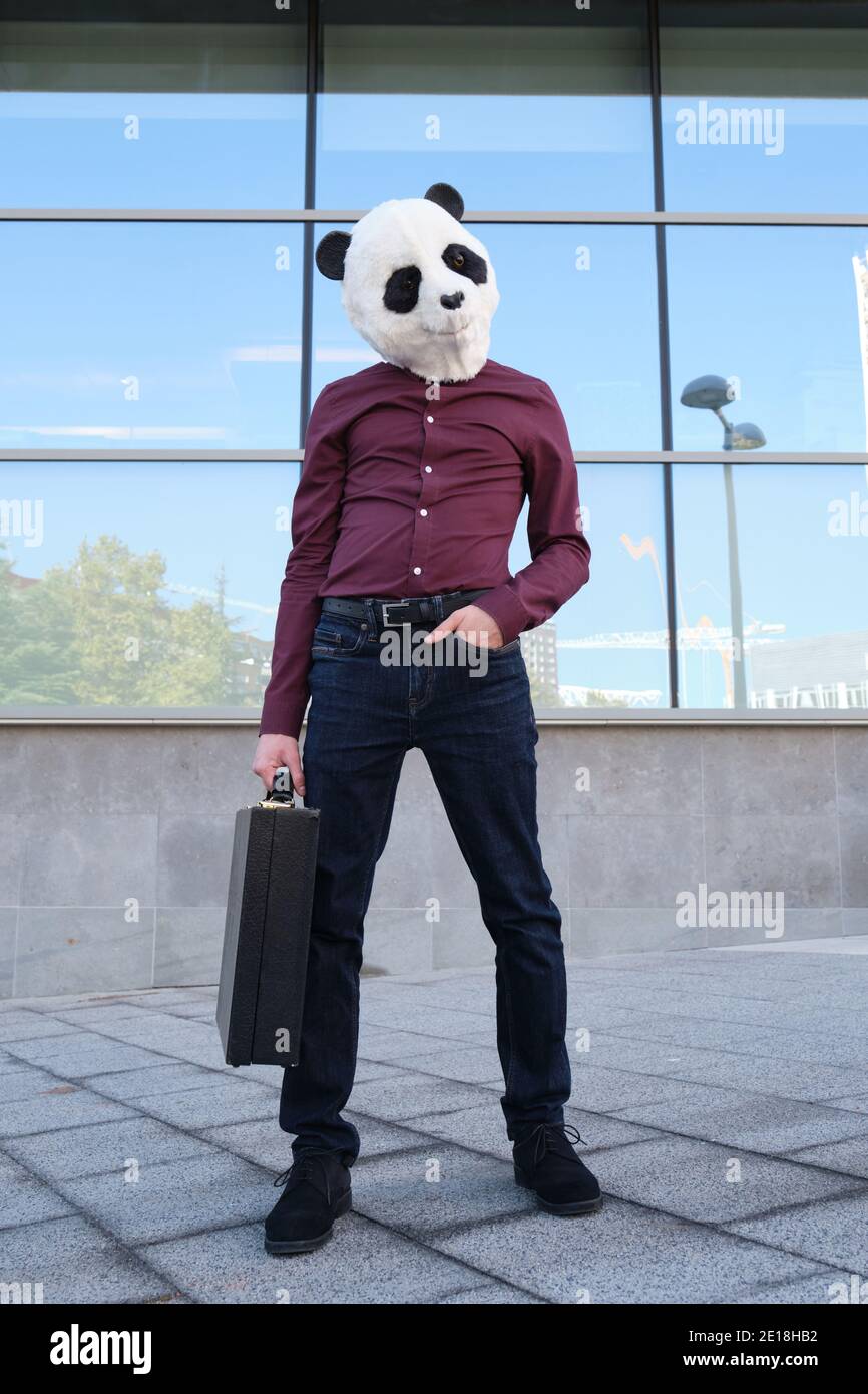 Man in panda costume suit hi-res stock photography and images - Alamy