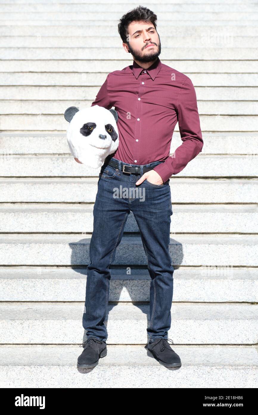 Panda head hi-res stock photography and images - Alamy