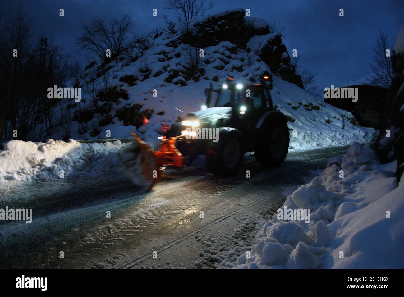 Work Snowcat Tractor Machine Plow High Resolution Stock Photography and ...