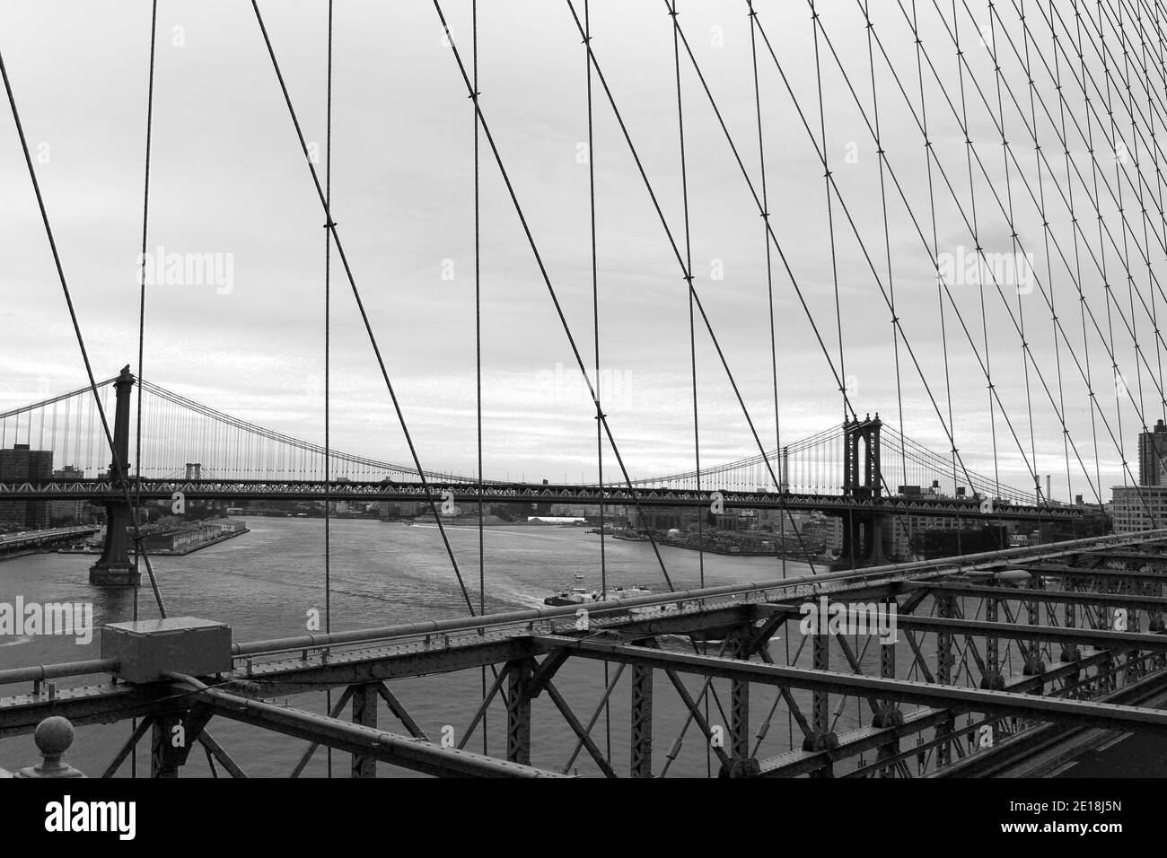 View of the Manhattan Bridge, New York City Stock Photo - Alamy