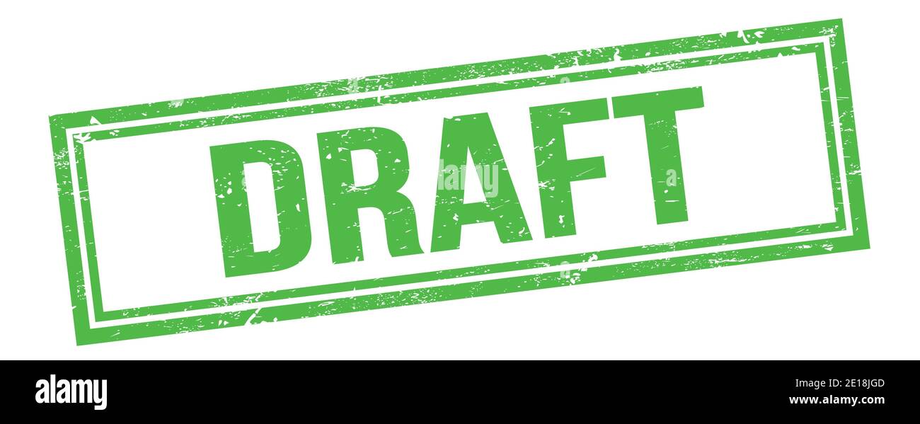 Draft word in vintage hi-res stock photography and images - Alamy
