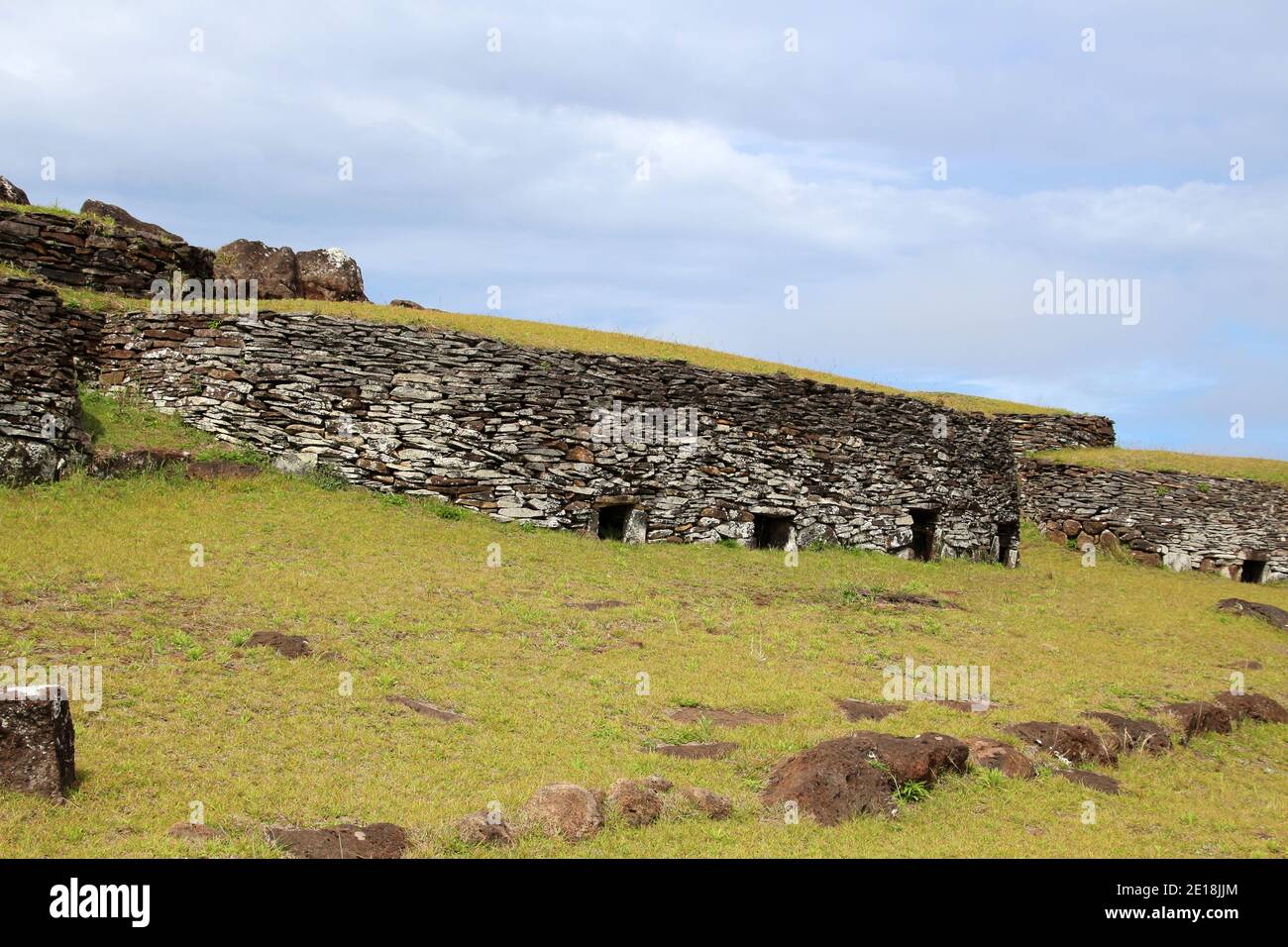 Orongo, one of the most important places of worship on Easter Island ...