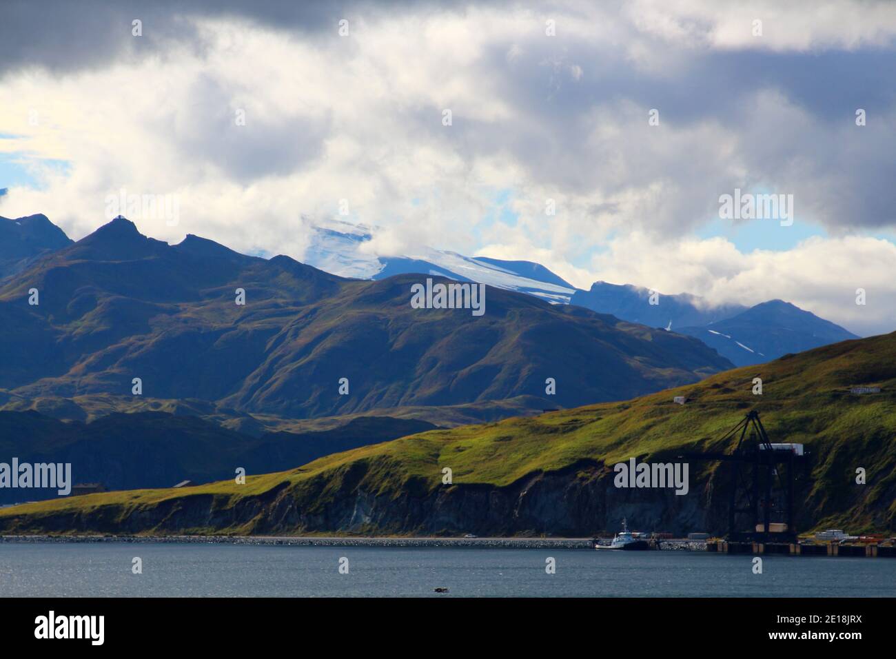 Alaska, Coast of Unalaska Island, Aleutian Islands, United States. In ...