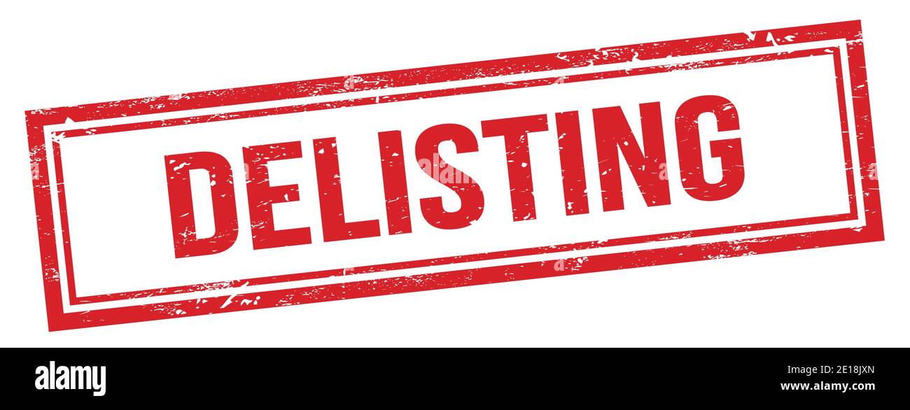 Delisting stamp hi-res stock photography and images - Alamy