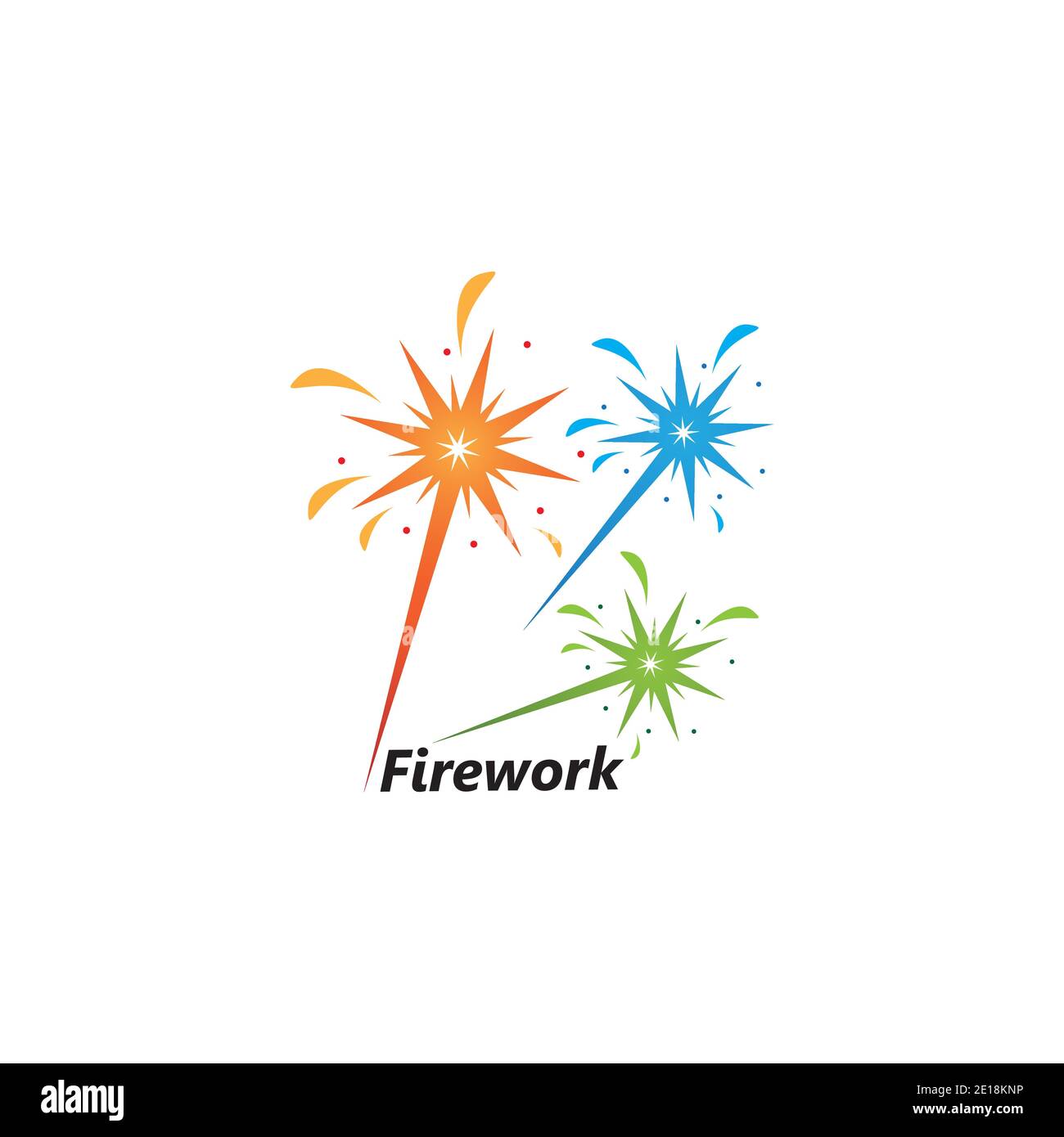 Firework logo vector template illustration Stock Vector Image & Art - Alamy