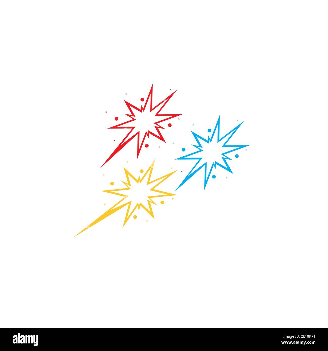 Firework logo vector template illustration Stock Vector Image & Art - Alamy