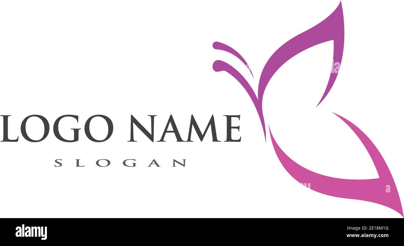 Beauty Butterfly Logo Template Vector icon design Stock Vector Image ...