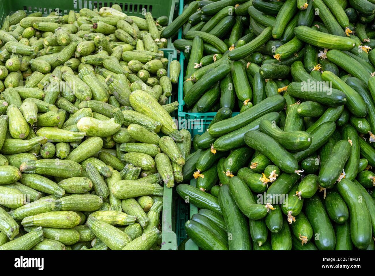 Cucumber and pickles for sale at a market Stock Photo - Alamy
