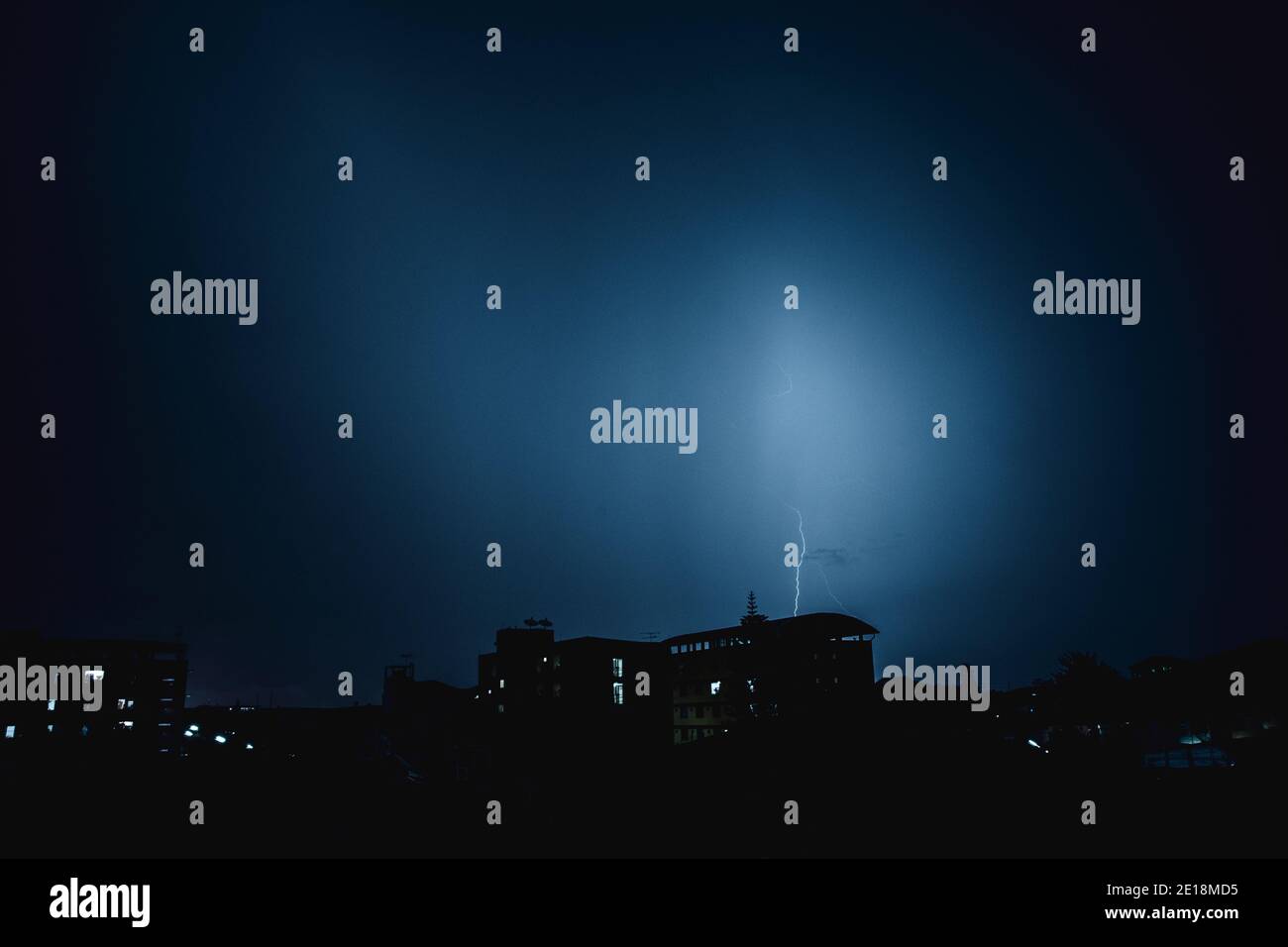 Sky dark night in city background Stock Photo - Alamy