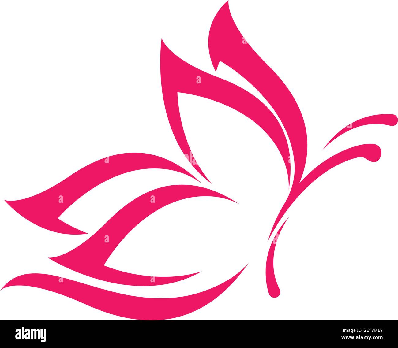 Beauty Butterfly Logo Template Vector icon design Stock Vector Image ...