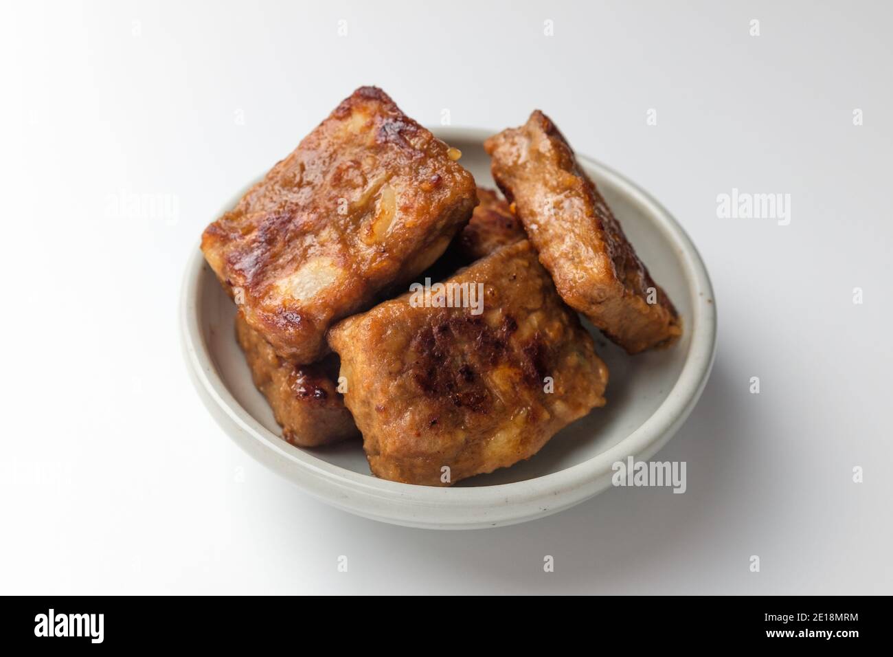 Meat bandit on white background Stock Photo - Alamy