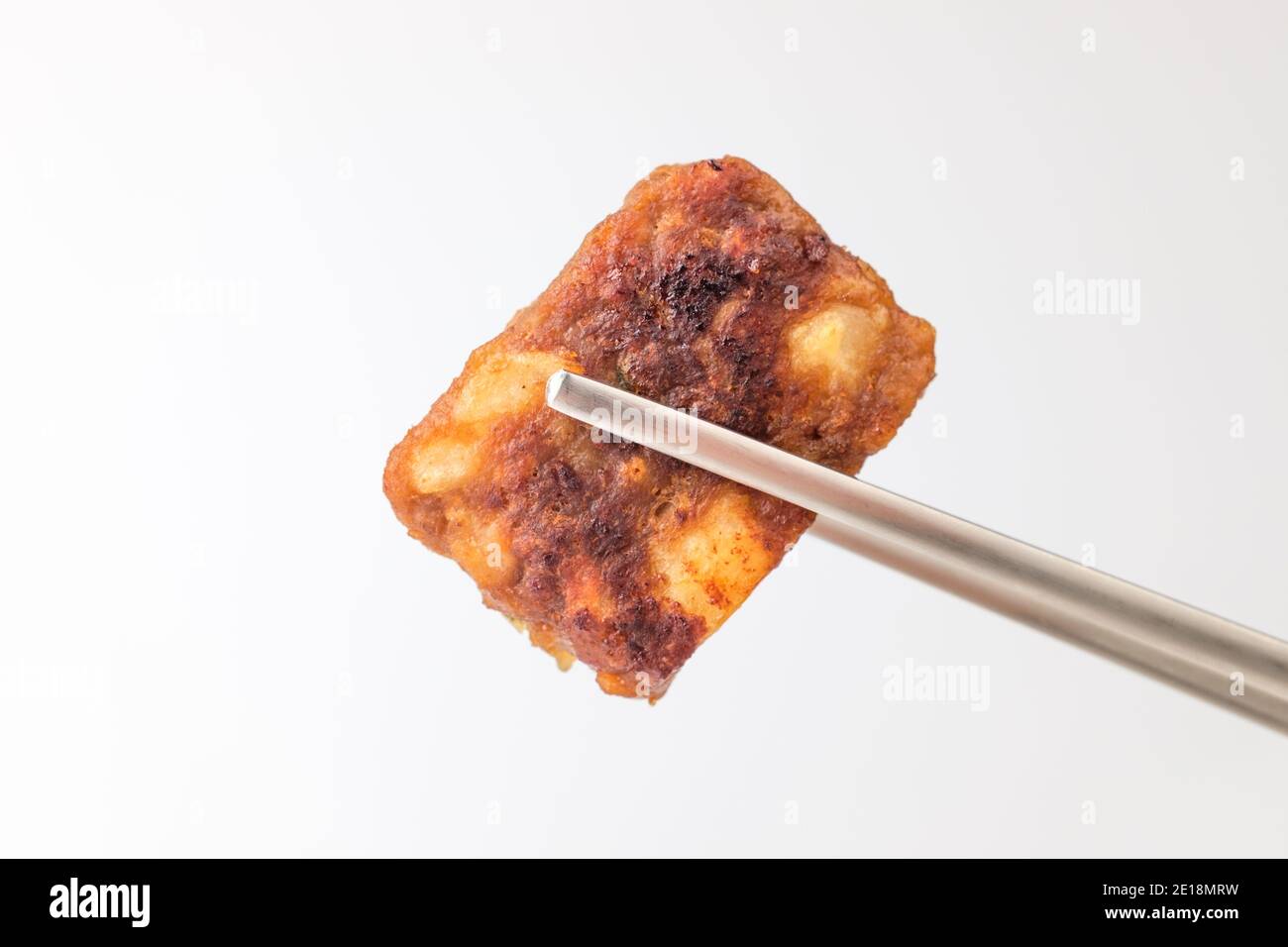 Meat bandit on white background Stock Photo - Alamy