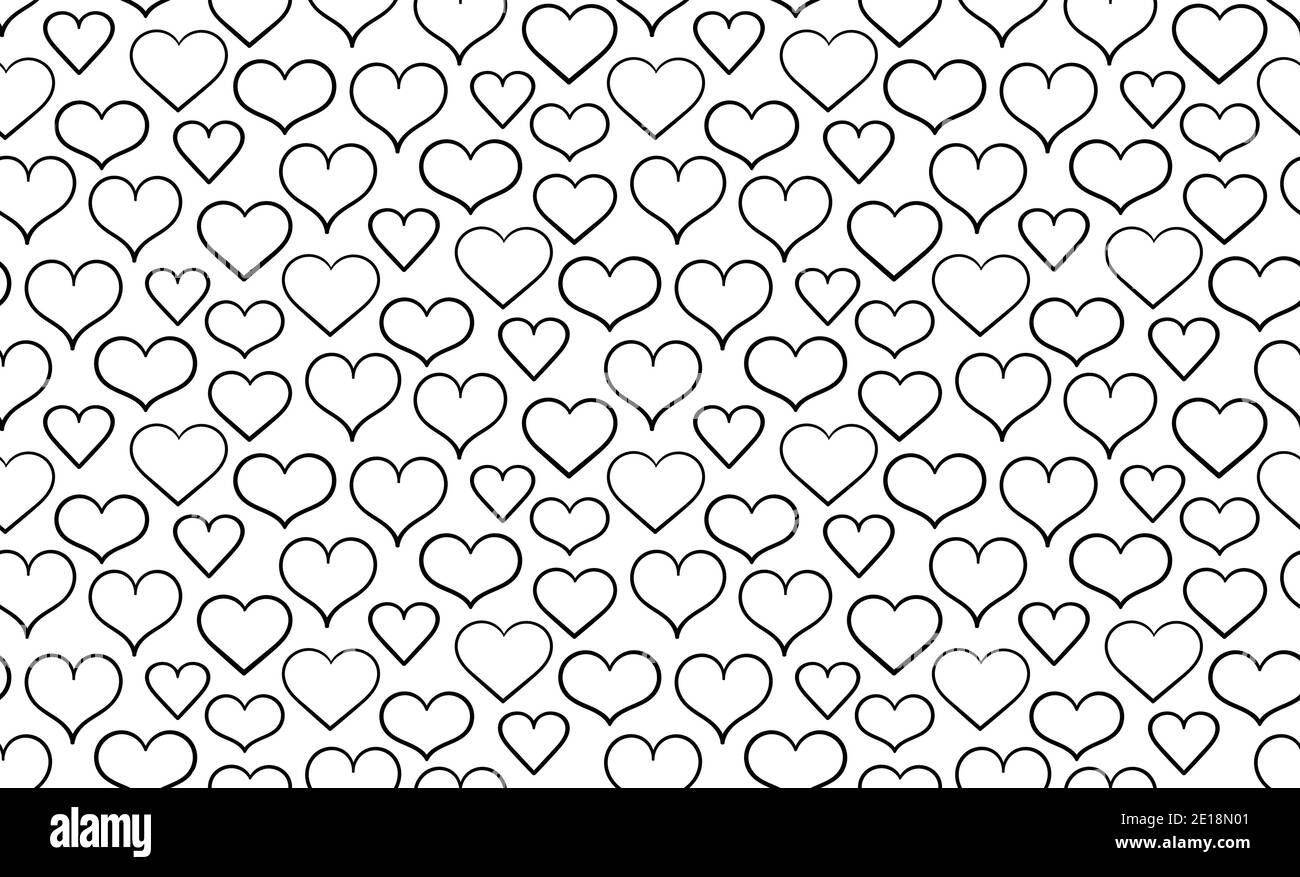 Heart seamless pattern for Valentines day, Wedding, Mothers day card ...