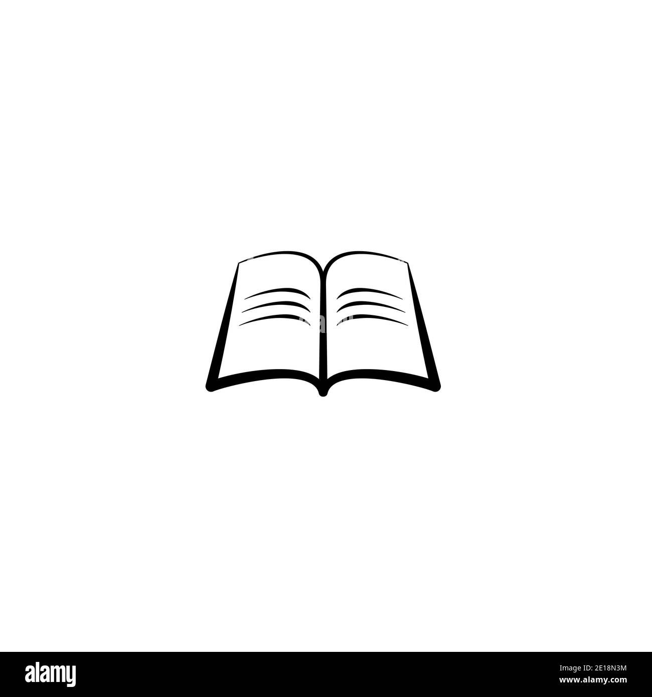 Flat Open Book Outline