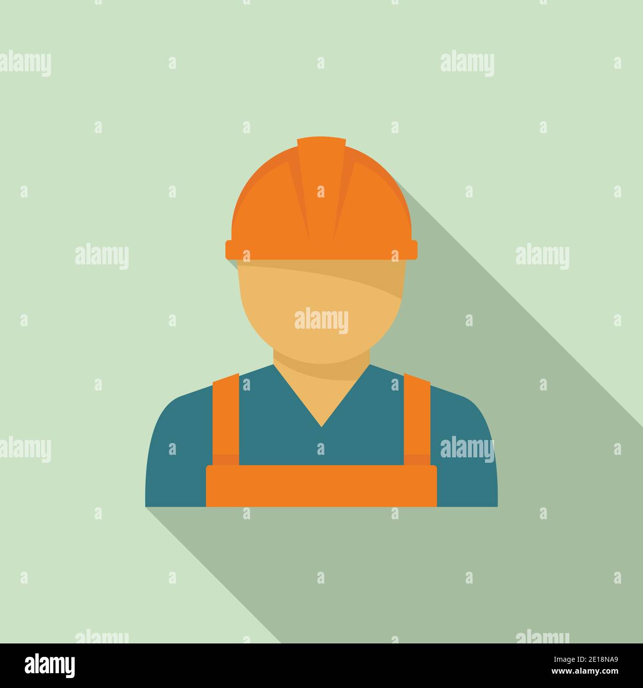 Demolition worker icon, flat style Stock Vector Image & Art - Alamy