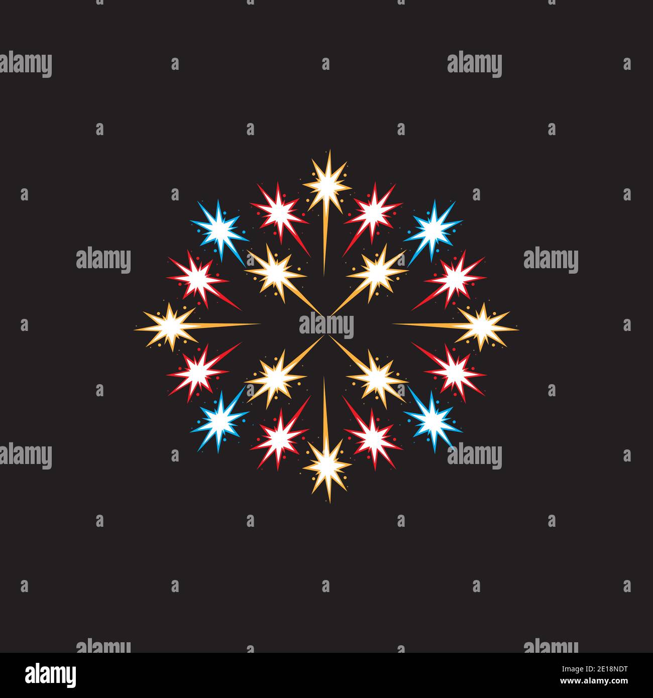 Firework logo vector template illustration Stock Vector Image & Art - Alamy