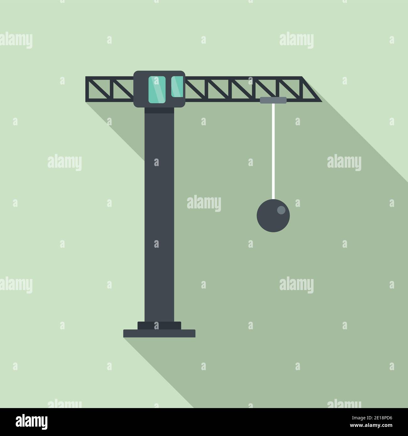 Demolition building crane icon Stock Vector Images - Alamy