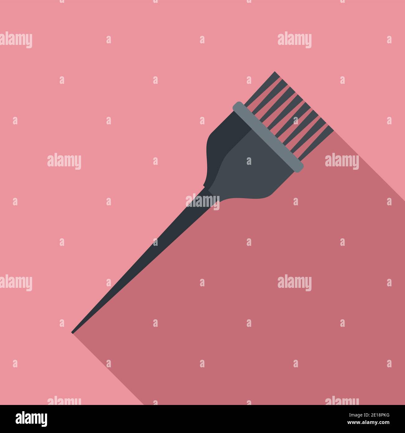 Hair color brush icon, flat style Stock Vector Image & Art - Alamy
