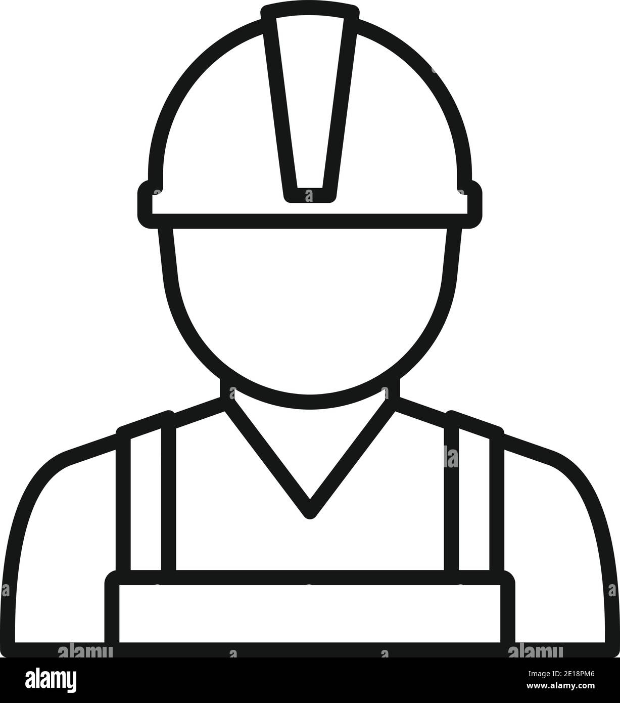 Demolition worker icon, outline style Stock Vector Image & Art - Alamy