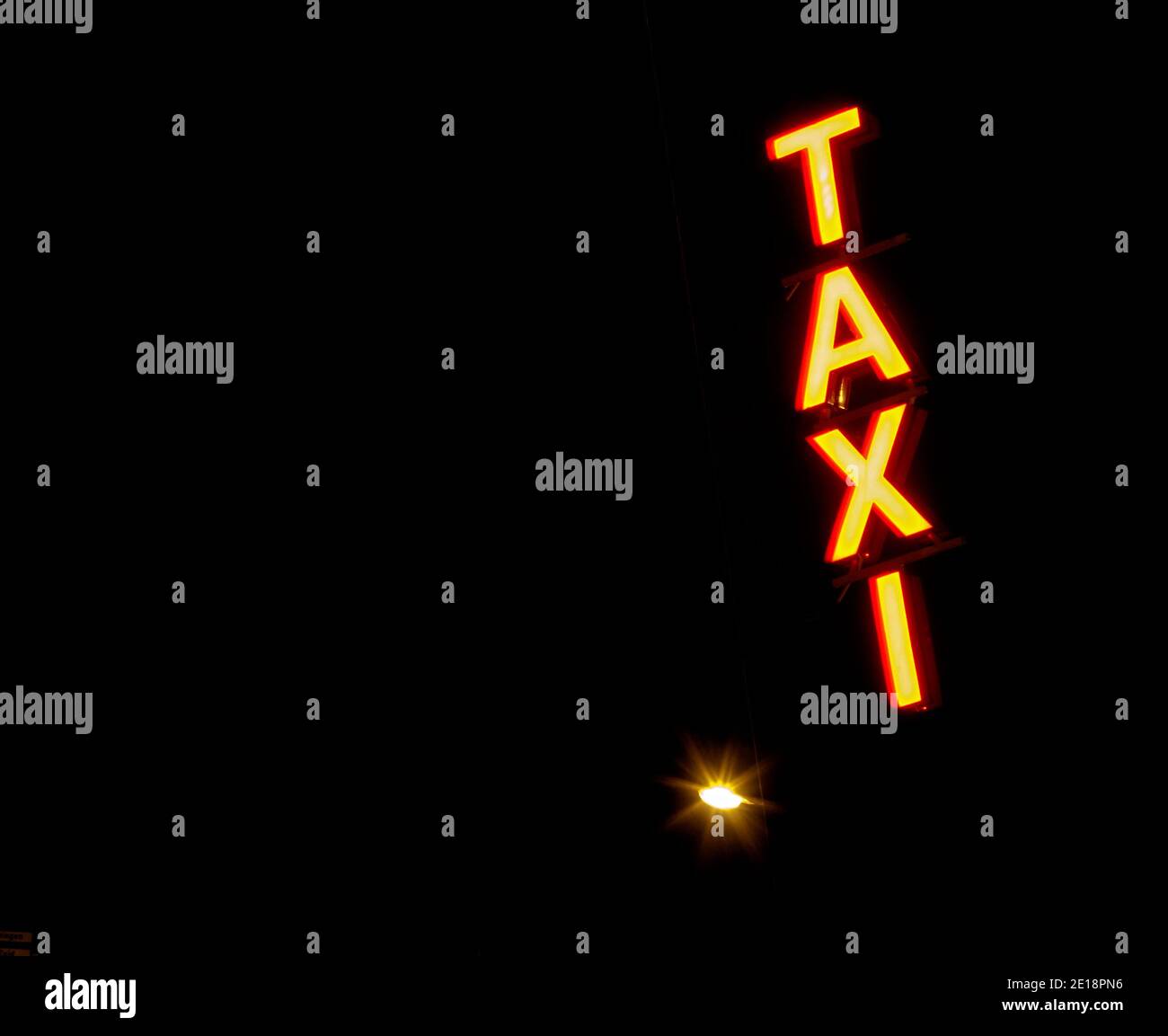 Sign taxi hi-res stock photography and images - Alamy