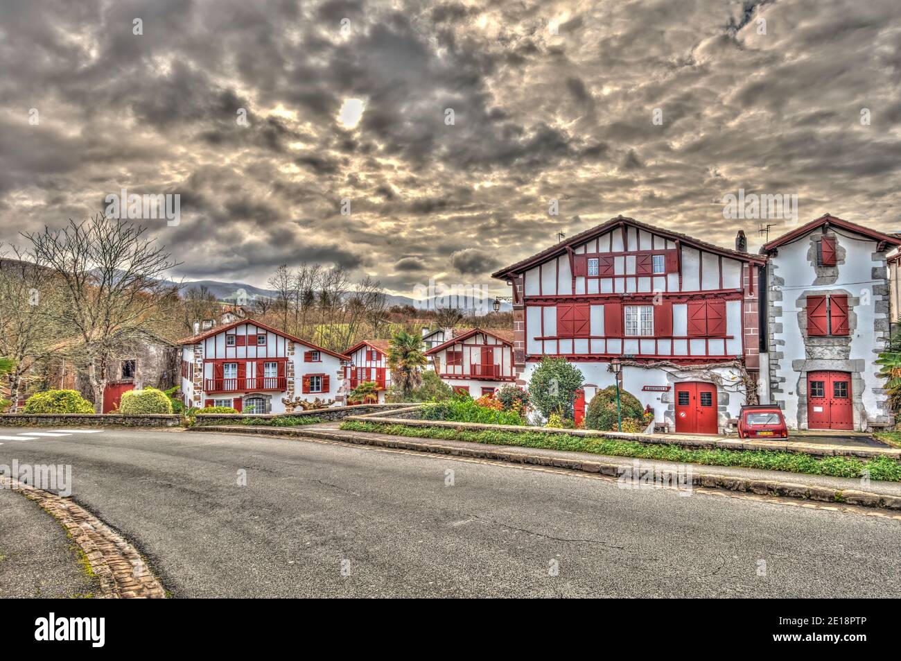 Traditional houses of the basque country hi-res stock photography and ...