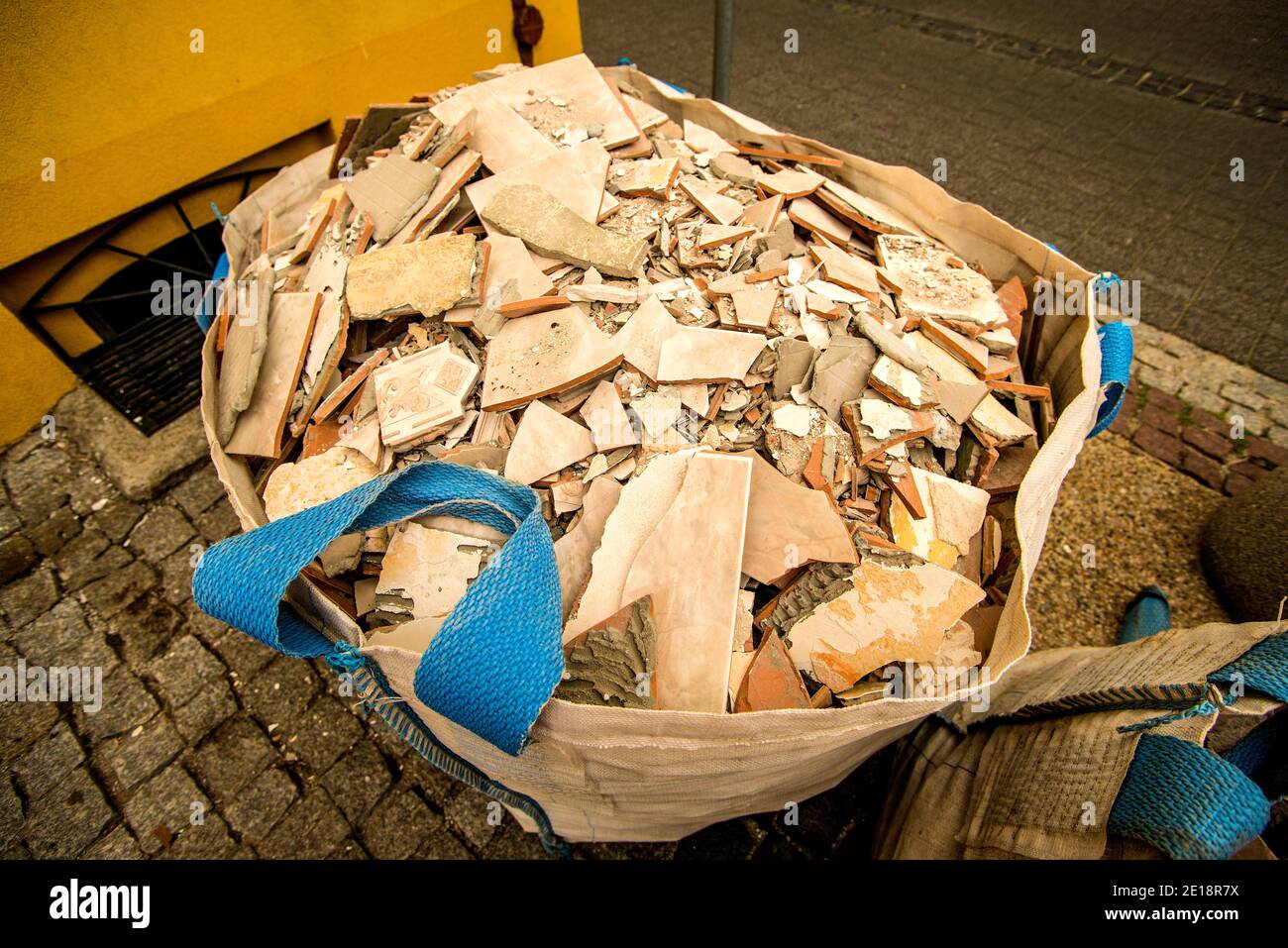 Bag Of Rubble In Poland Stock Photo - Alamy