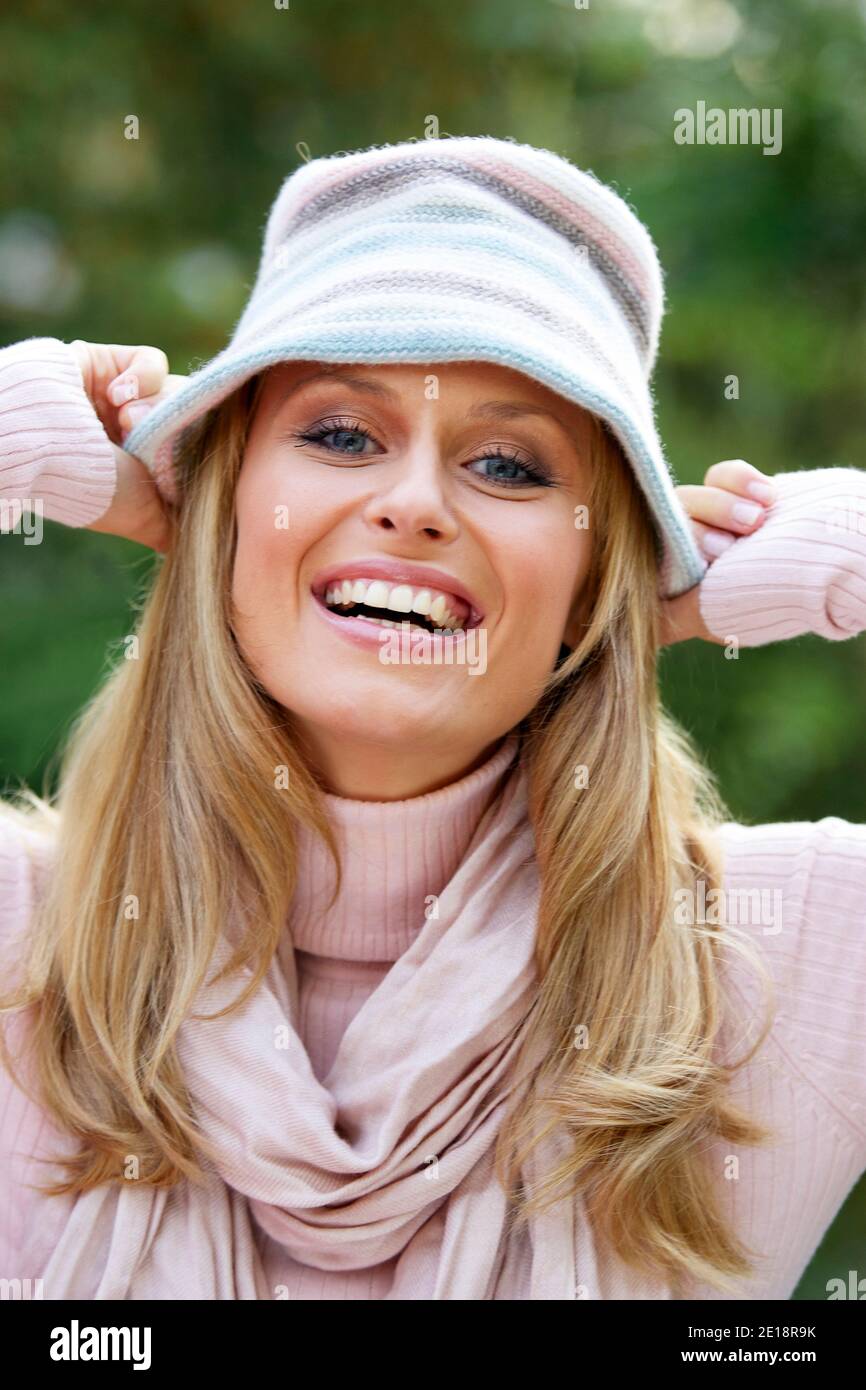 Beautiful woman outdoors Stock Photo - Alamy