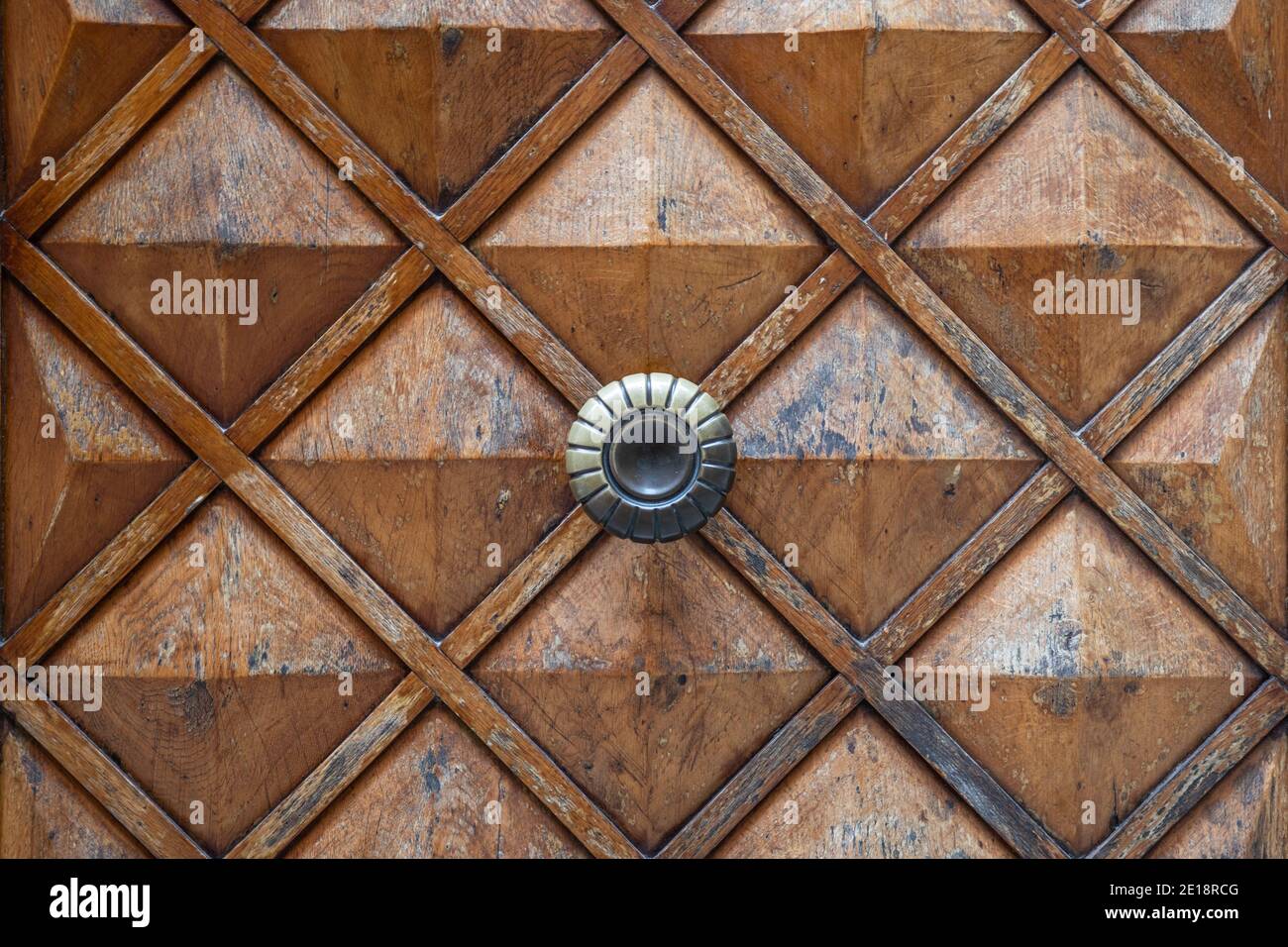 Door and ornate handle or door knocker in Venice Italy. Background of ...