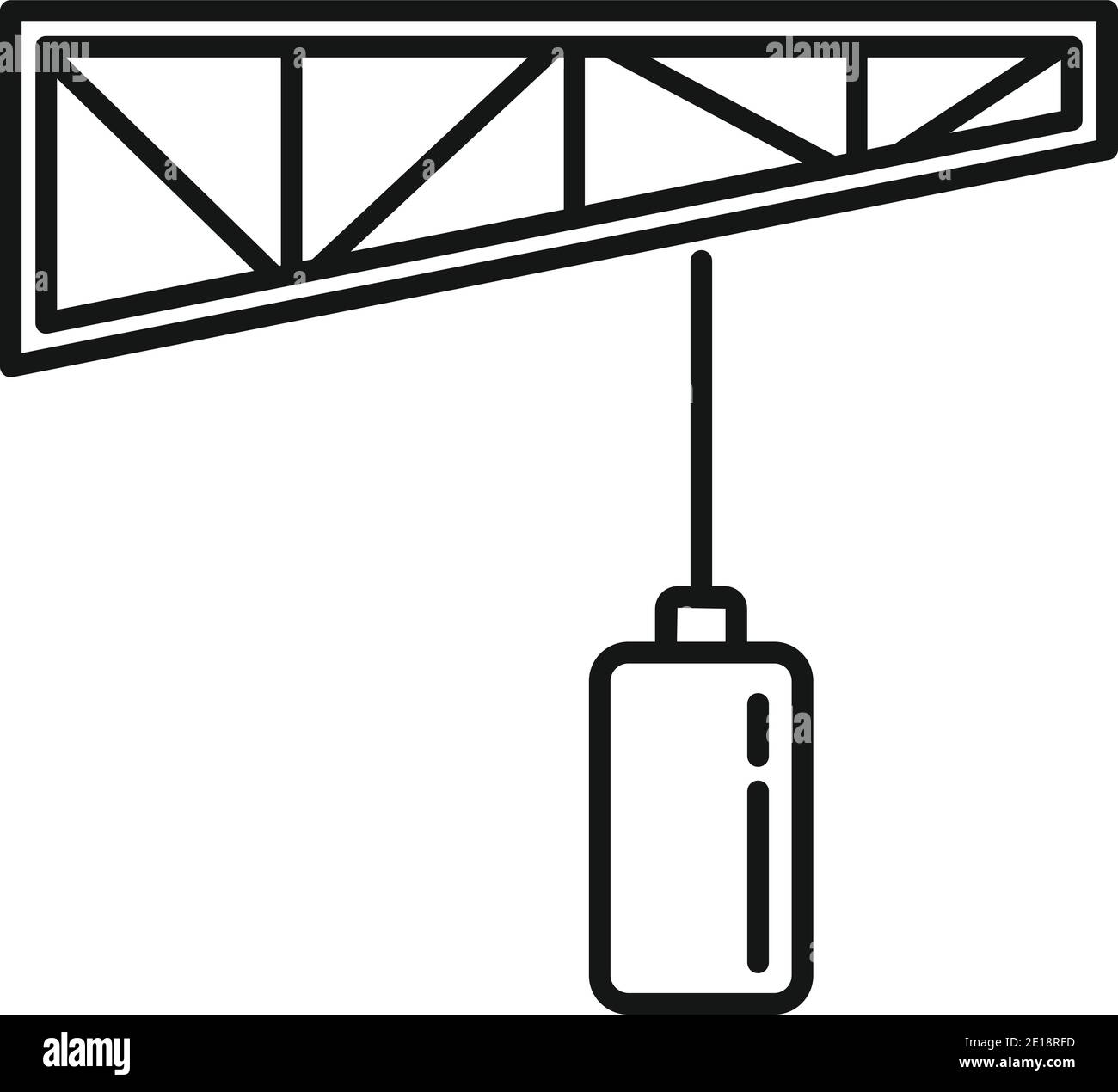 Demolition hand crane icon, outline style Stock Vector Image & Art - Alamy