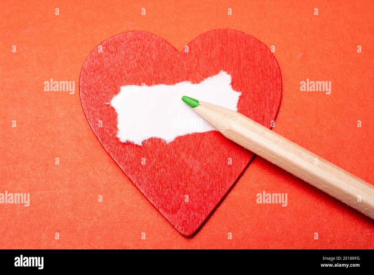 Heart shaped object in view as love conception Stock Photo - Alamy
